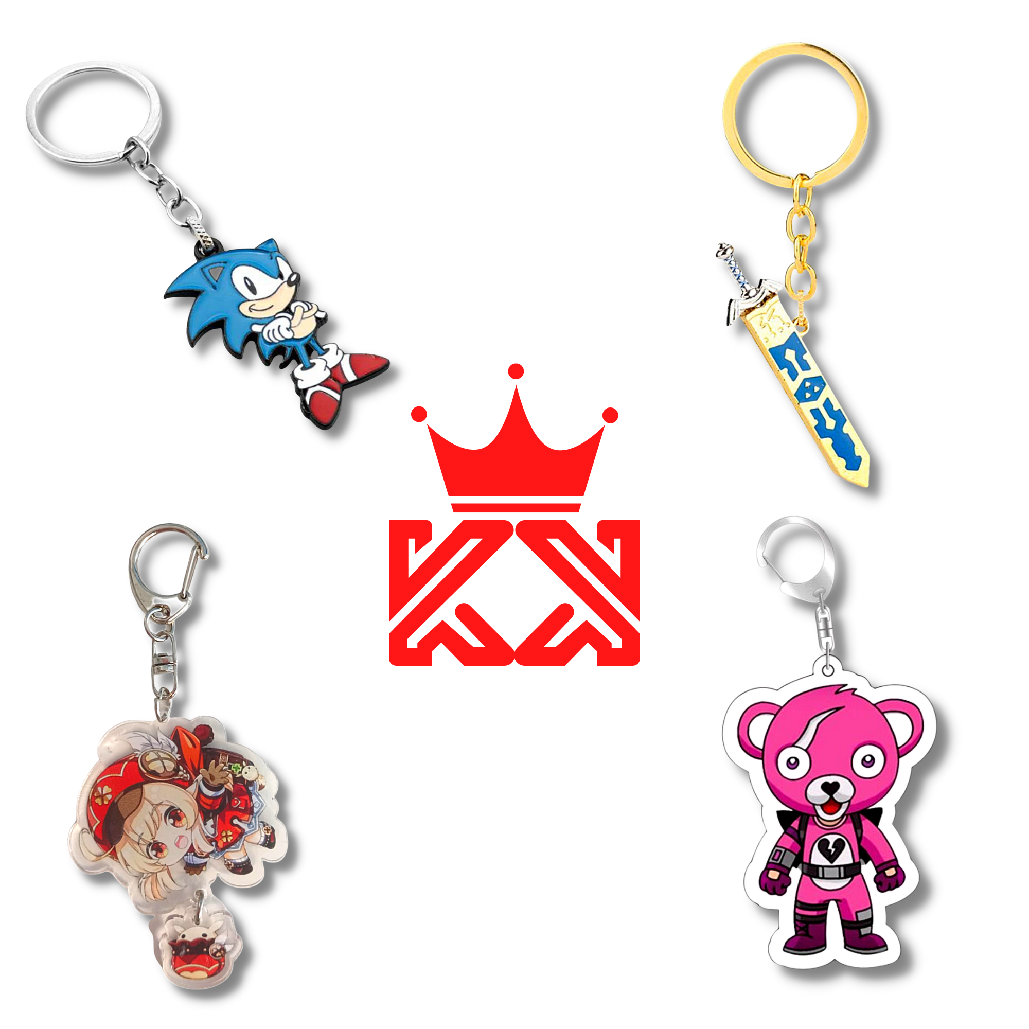 Videogame Themed Keyrings – The Keyring Kingdom