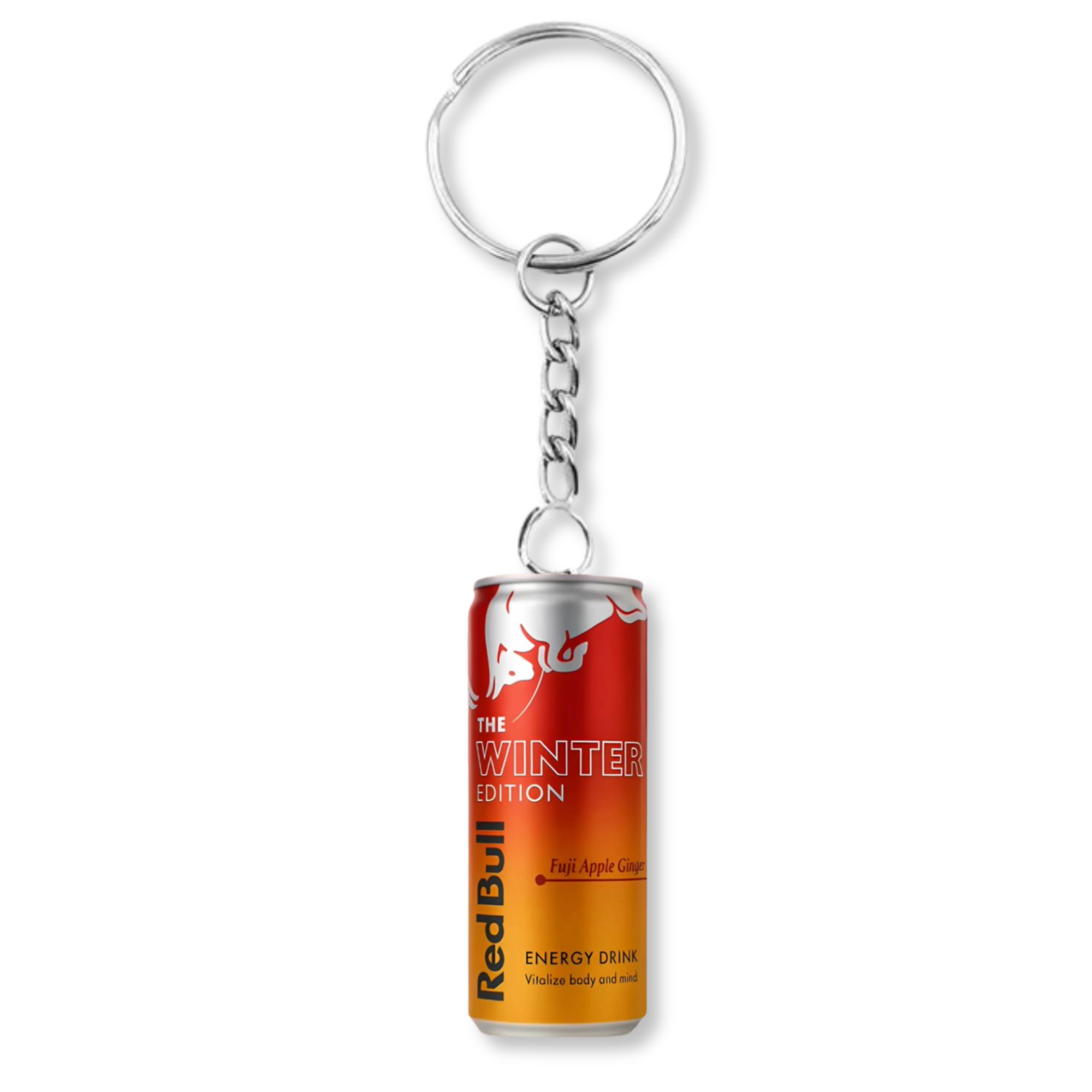 Red Bull Winter Edition (Fuji Apple Ginger) Keyring | The Keyring Kingdom